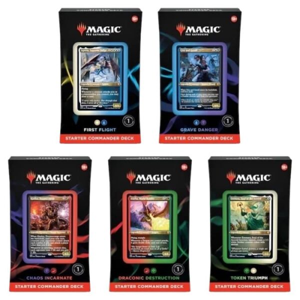 MAGIC THE GATHERING Evergreen Starter Commander Decks (set of 5 decks)