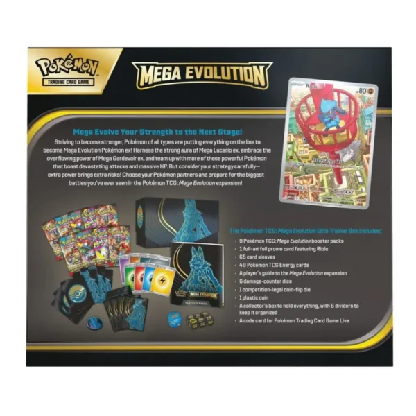 Pokemon TCG ETB Mega Evolution Elite Trainer Box Lucario